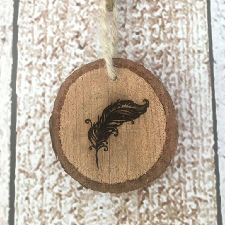 Hænge pynt med fjer - Bojessalg